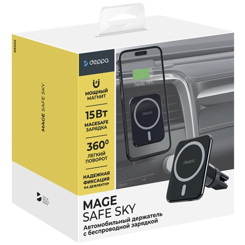 Купить Автомобильный держатель Deppa Mage Safe Sky, магнитный (55202 ...