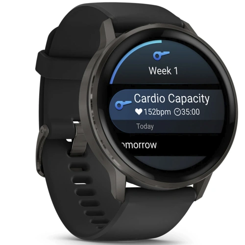 Купить Смарт-часы Garmin Venu 4 45mm Slate Bezel With Black Silicone ...